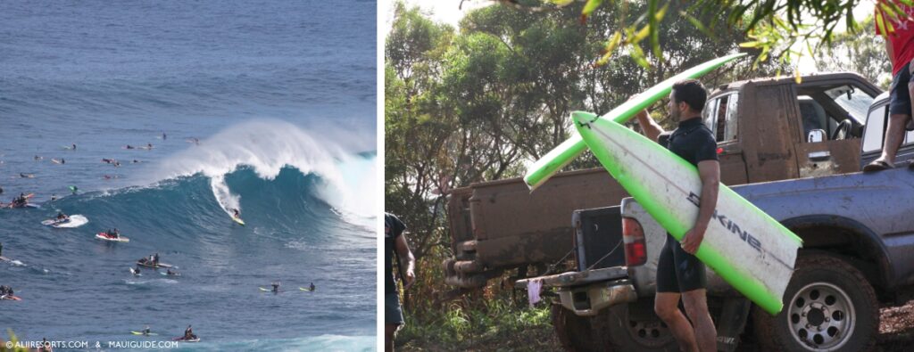 How to get to Jaws Surf Spot in Maui - Map and Videos